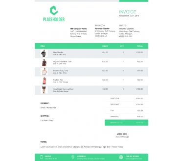 PDF Invoice Pro - PDF Templates and Editor for Magento 2